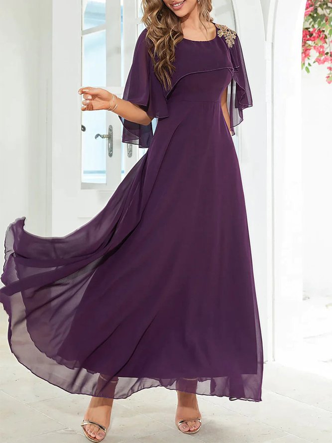 Flouncing Elegant Loose Chiffon Dress | JFN_usapp